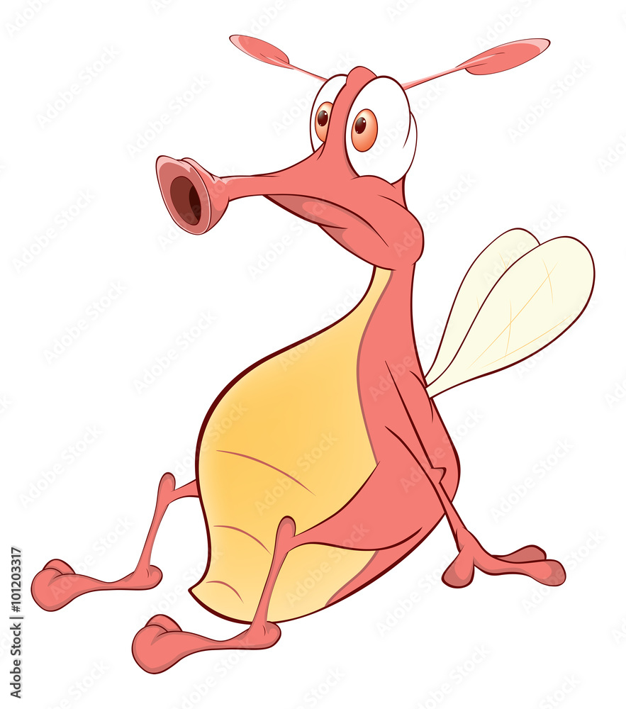 Cartoon glowworm Stock Vector | Adobe Stock