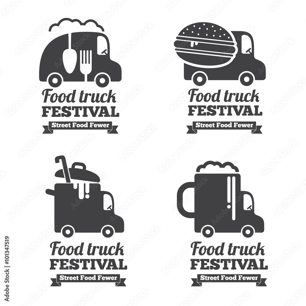 Vector Food Truck Logos Emblems And Badges Label Emblem Restaurant vector-food-truck-logos-emblems-and-badges-label-emblem-restaurant
