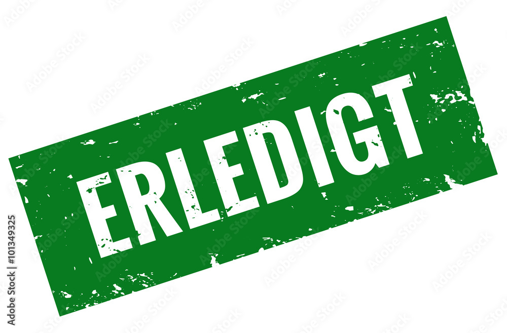 Grunge Stempel grün erledigt Stock Vector | Adobe Stock