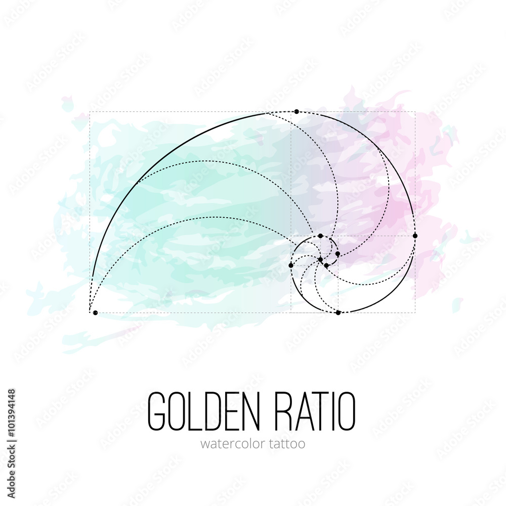 Golden Ratio Symbol Tattoo