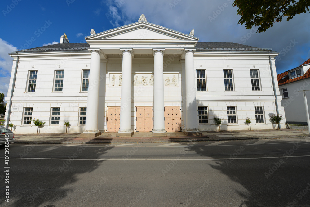 Theater Putbus, Bühne, Kultur, Fassade, Insel Rügen, Mecklenburg ...