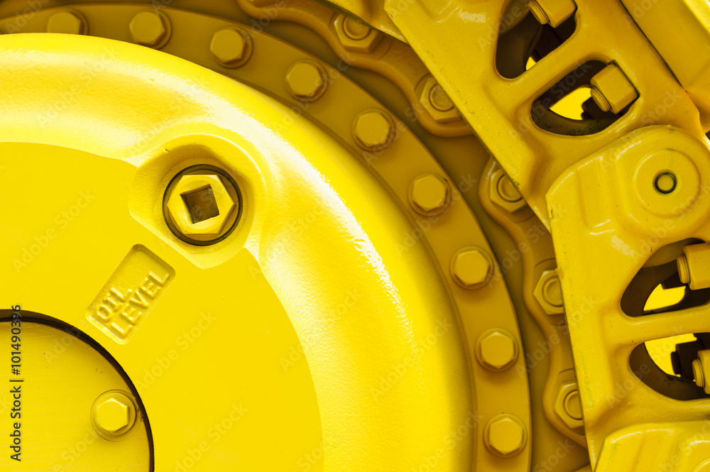 Track drive gear, bulldozer sprocket mechanism, large construction ...