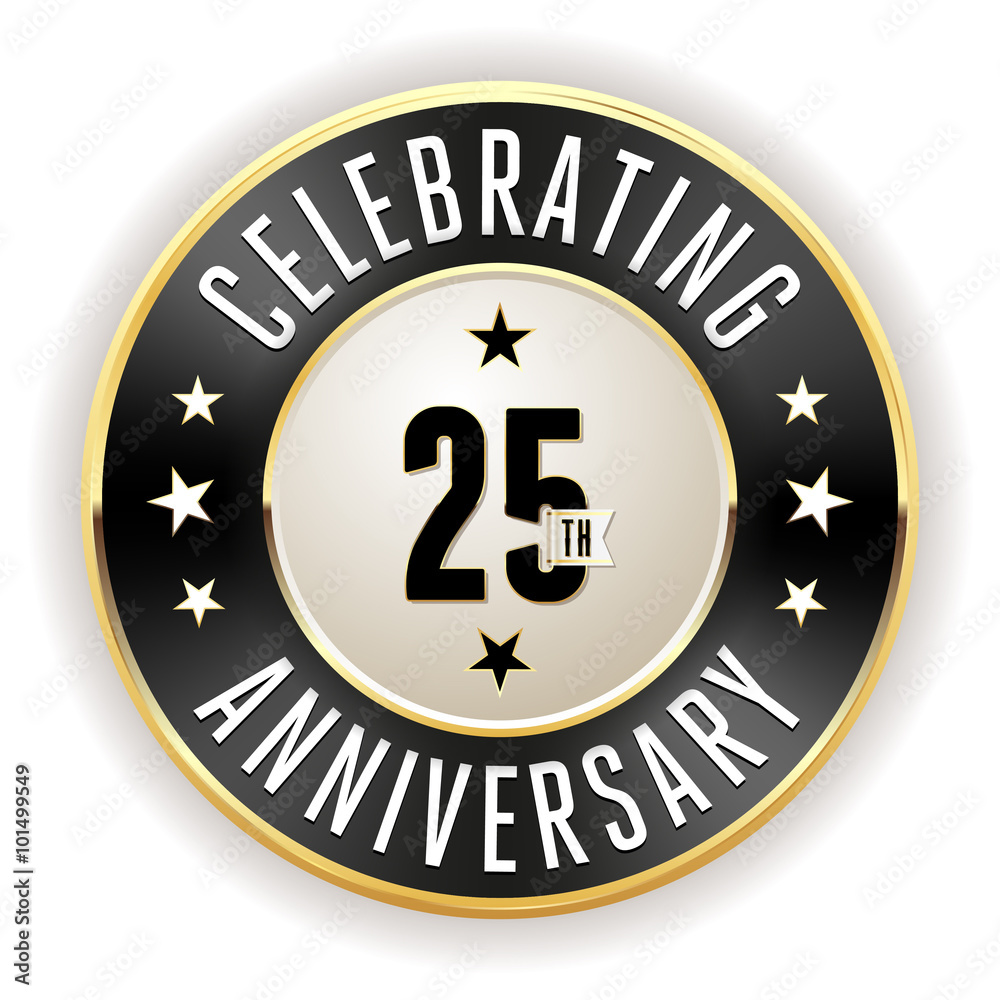25th Silver Anniversary Border