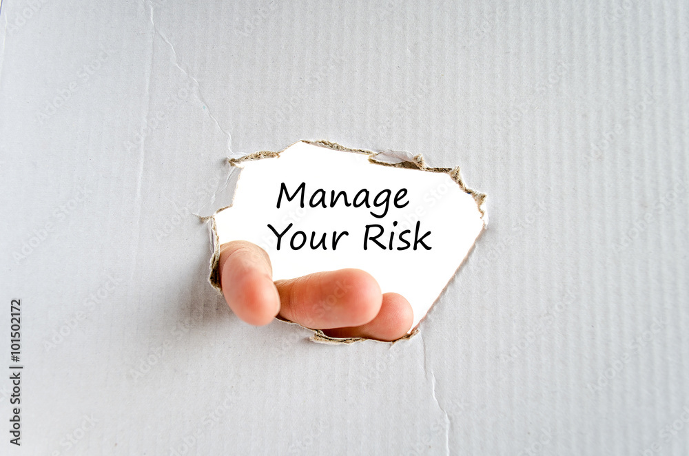 Manage your risk text concept foto de Stock | Adobe Stock Manage your risk text concept foto de Stock | Adobe Stock