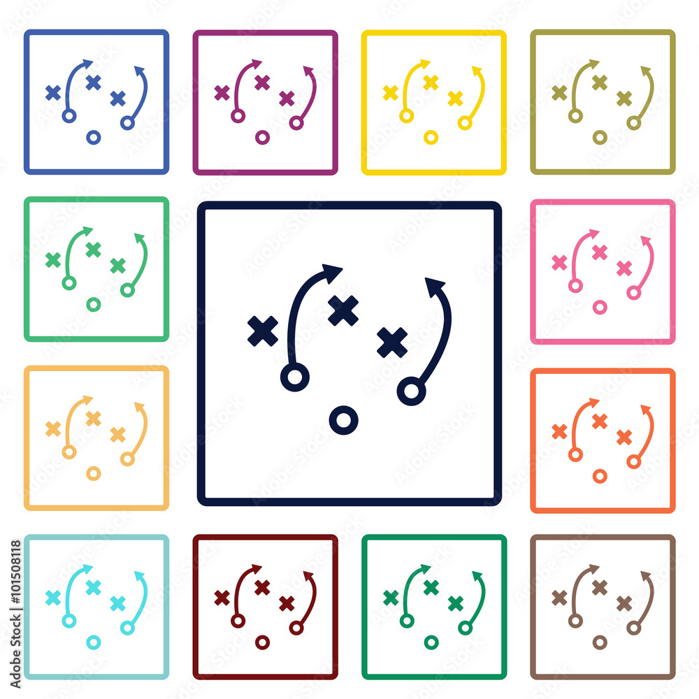 football strategy icon Stock Vector | Adobe Stock