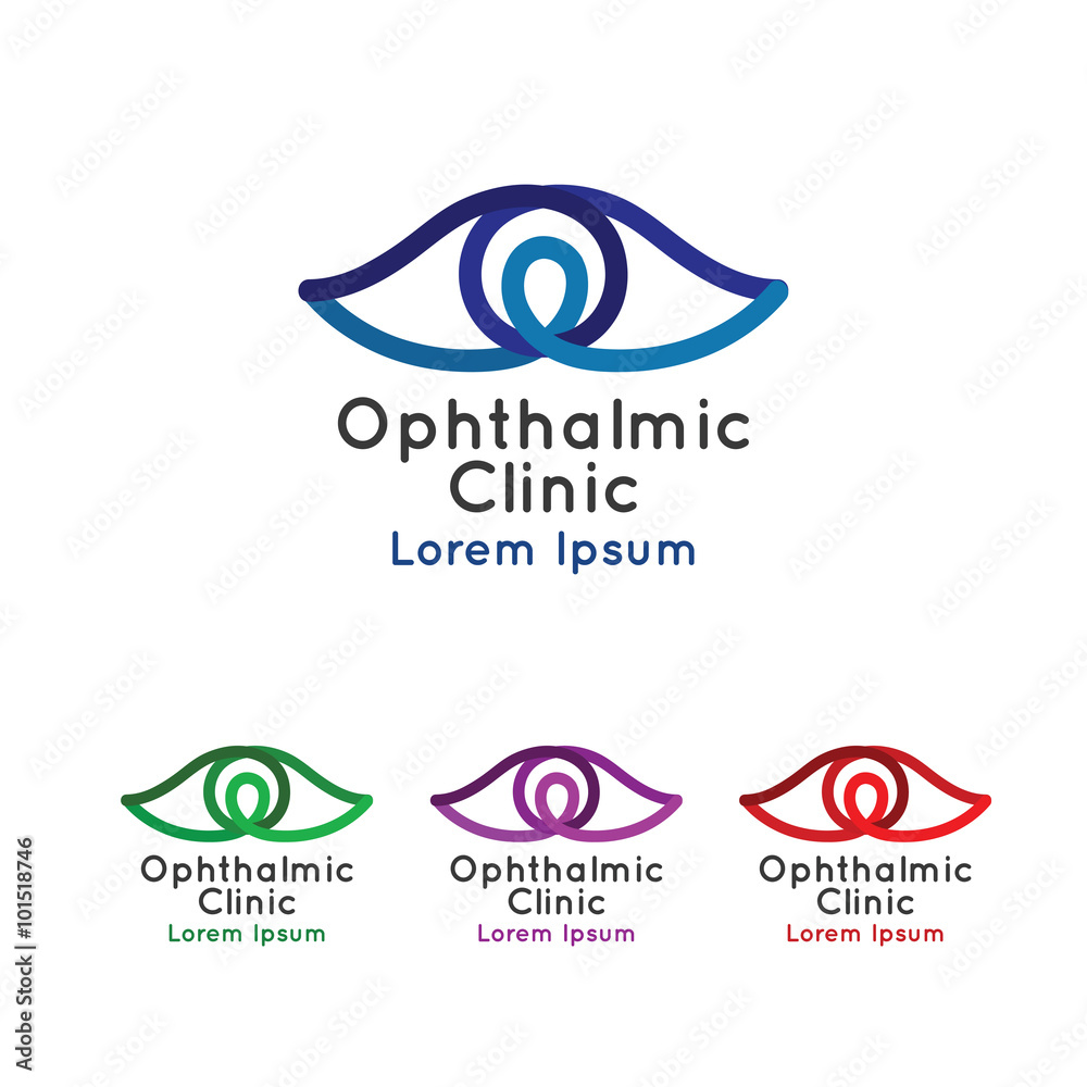 Logo for ophthalmic clinic. Set. Ophthalmology Stock Vector | Adobe Stock