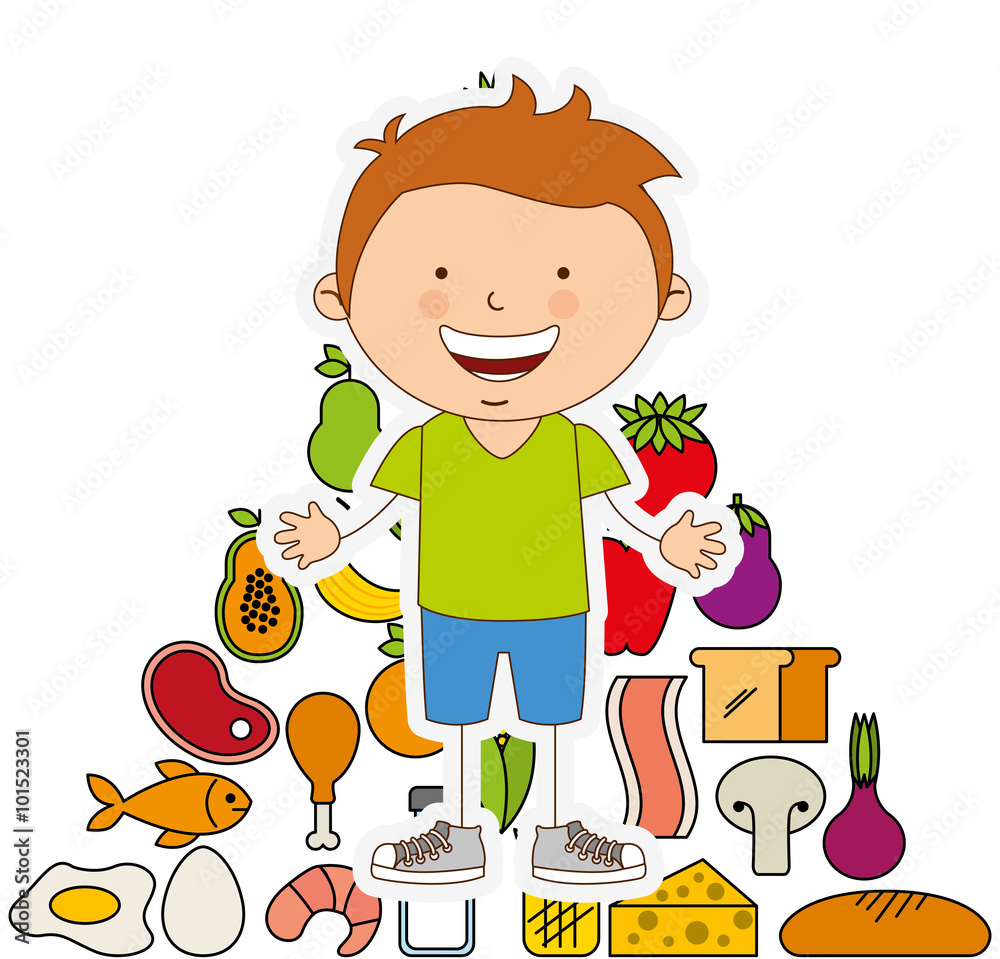 child nutrition design Stock Vector | Adobe Stock