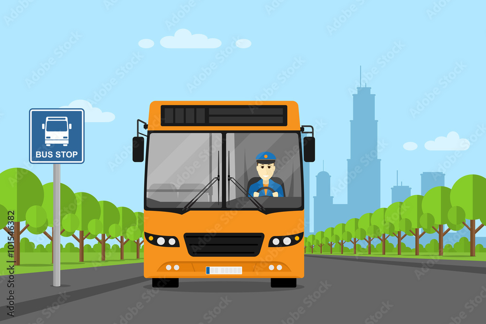 bus driver picture Stock Vector | Adobe Stock