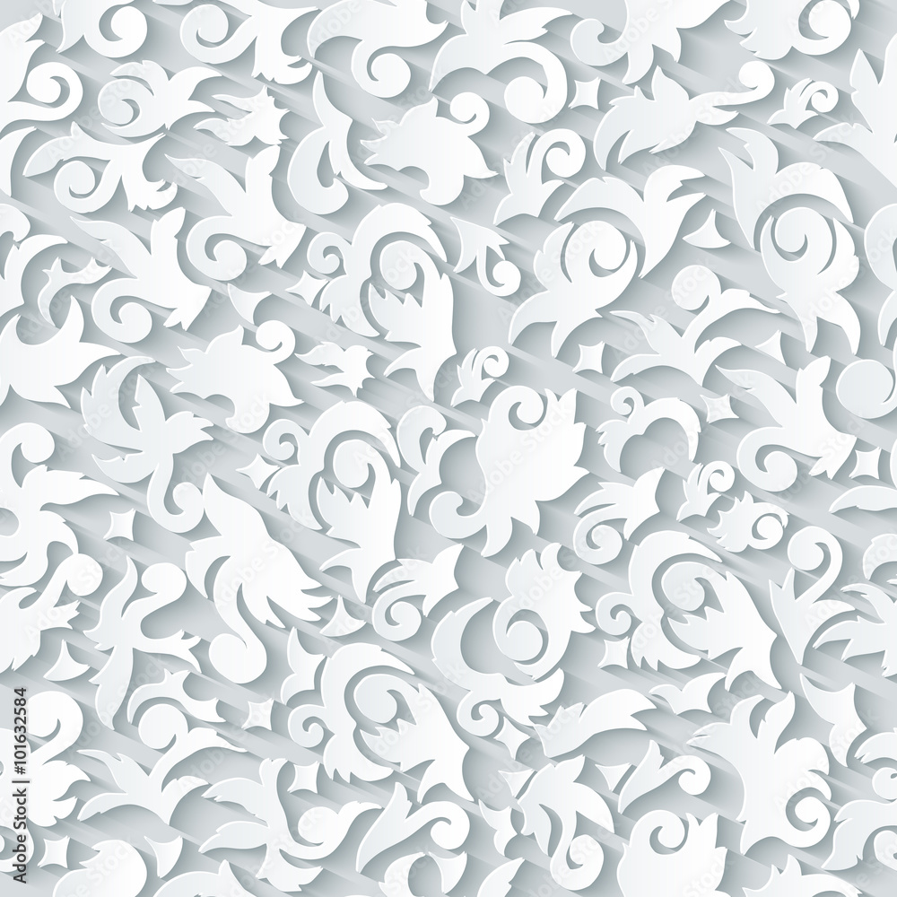 3d seamless pattern abstract ornament illustration concept. Vector ...