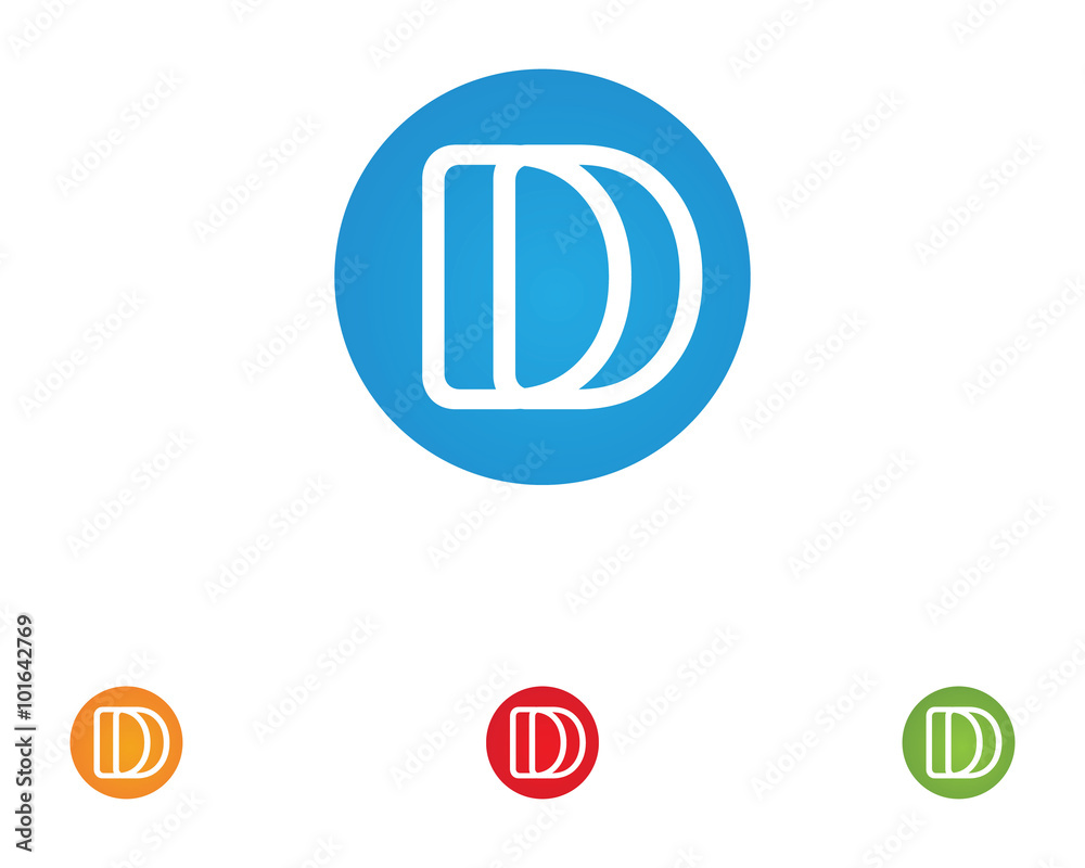 Double d letter logo Stock Vector | Adobe Stock