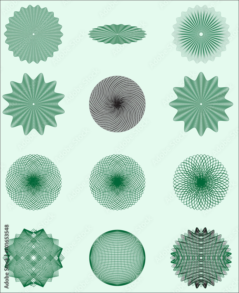 bank note patterns Stock Vector | Adobe Stock