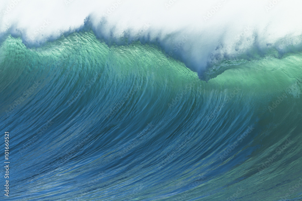 Ocean Waves Current Energy Power Stock Vector