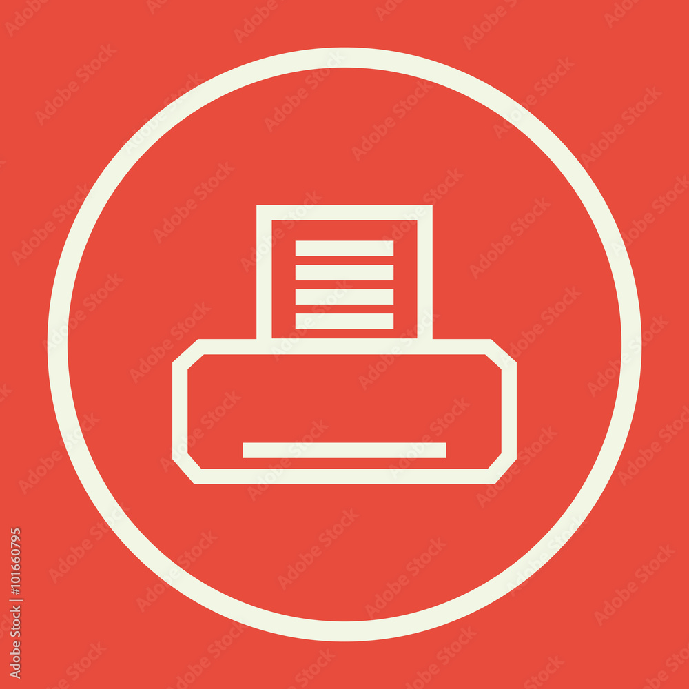 Red Fax Icon