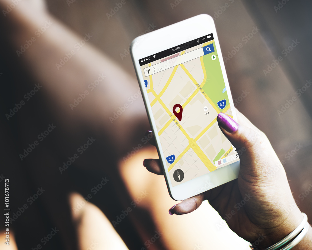 Map Mapping Location Guideline Navigation Concept Stock Photo | Adobe Stock