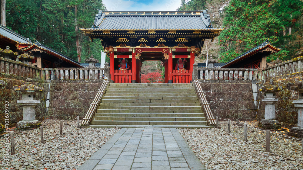 Nio-mon Gate at Taiyuinbyo Shrine in Nikko, Japan Stock Photo | Adobe Stock