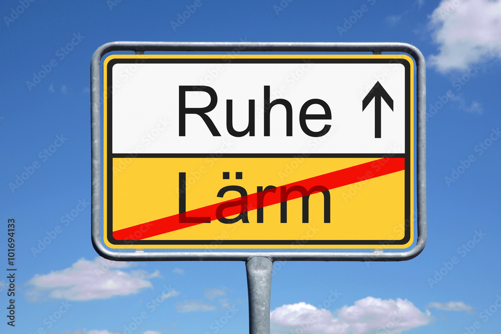 Ruhe / Lärm Stock-Foto | Adobe Stock