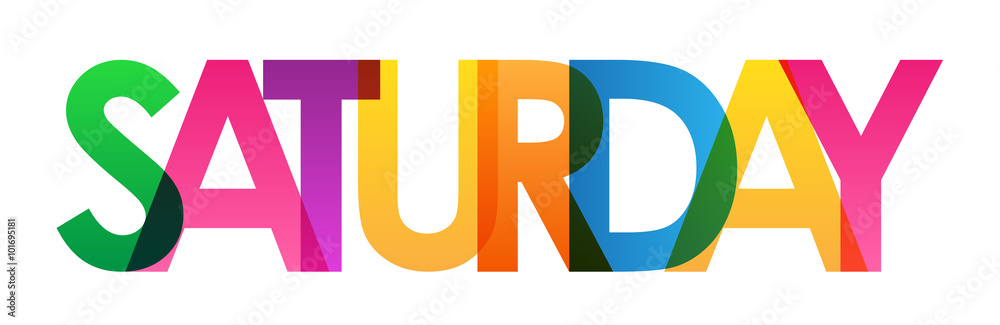 DAYS OF THE WEEK Vector Letter Icons (SATURDAY) Stock Vector | Adobe Stock