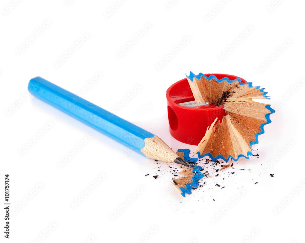 Poster Print sharpener and sharpened pencil 40x30 cm