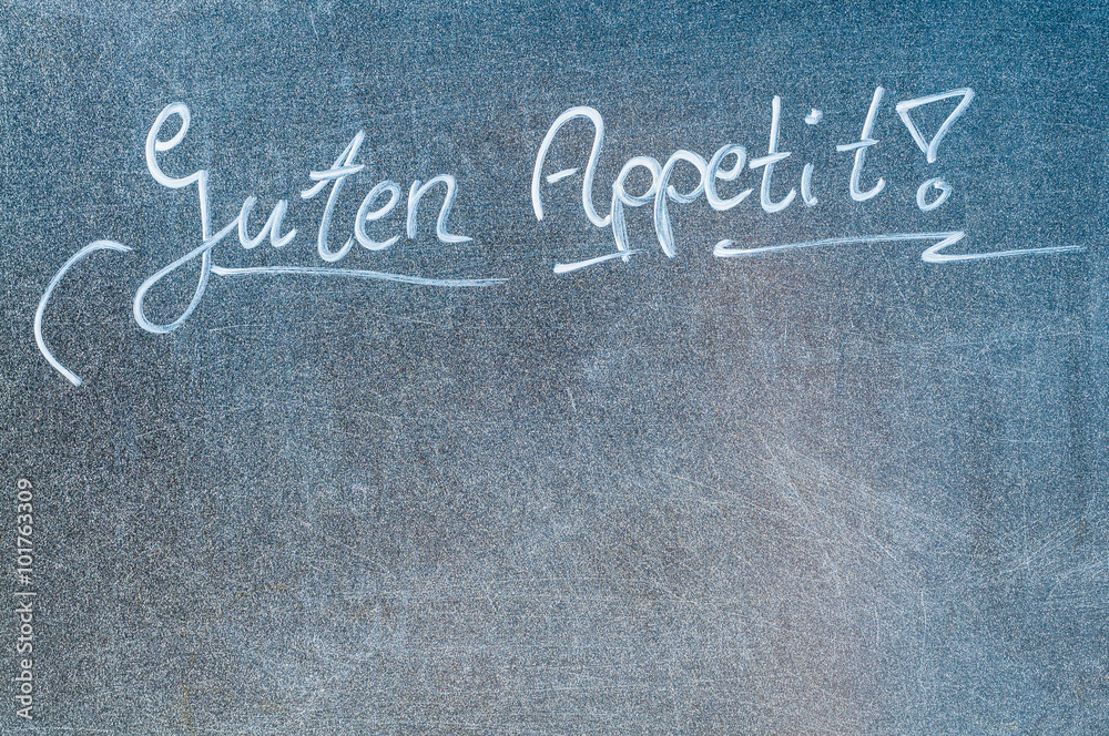 Guten Appetit! Hintergrund für aktuelle Speisekarte, Tafel für ...