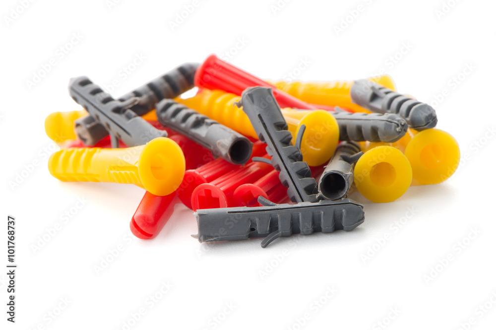 Colorful plastic dowels Stock Photo | Adobe Stock