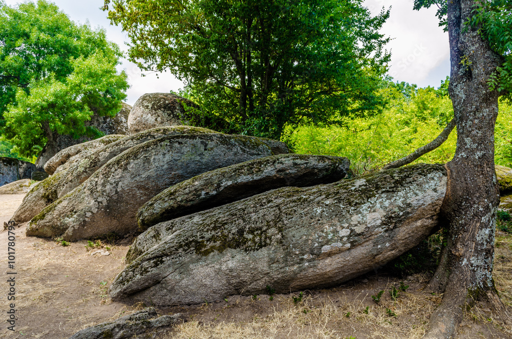 Big Boulders in the Stone Formation of Bulgaria Known as Beglik Tash ...