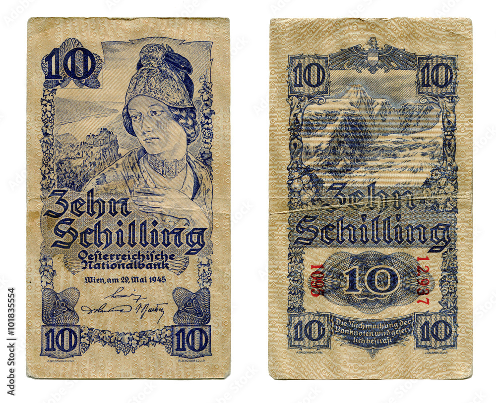 Zehn Schilling Banknote Stock Photo | Adobe Stock