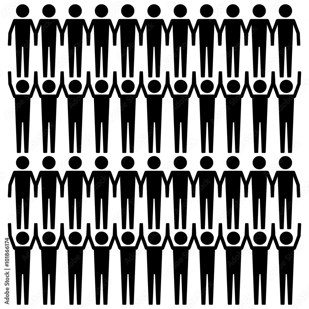 Stick man icon set . Vector illustration Stock Vector | Adobe Stock