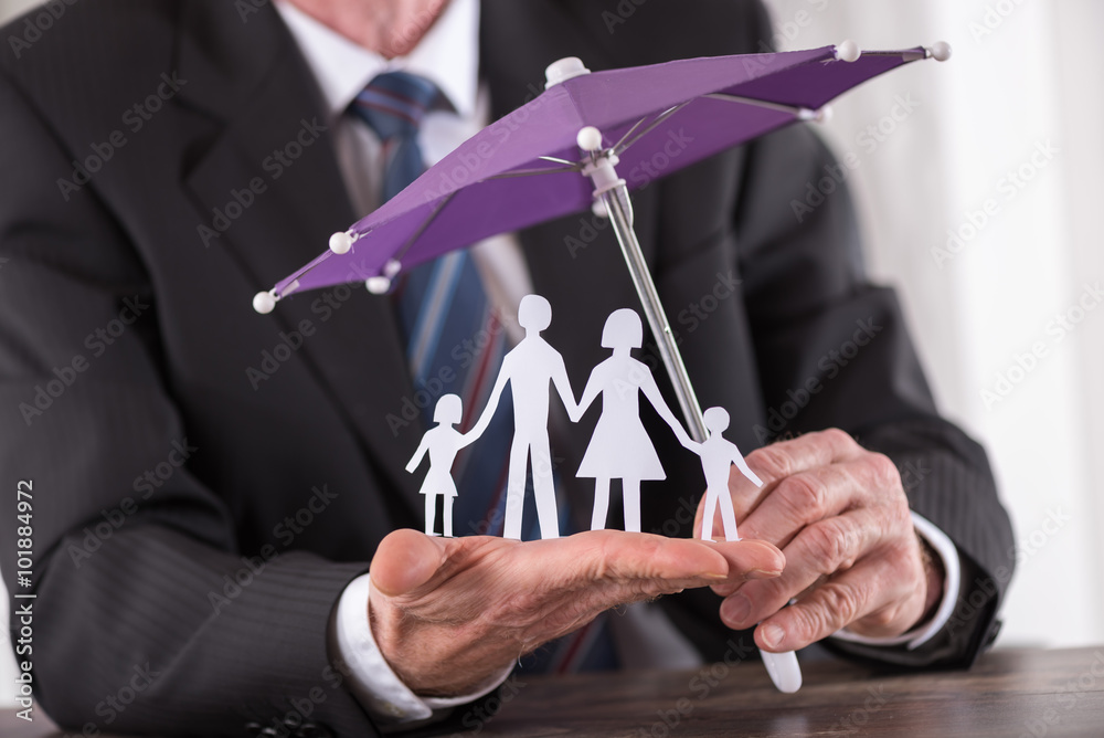 Concept of family insurance Stock Photo | Adobe Stock
