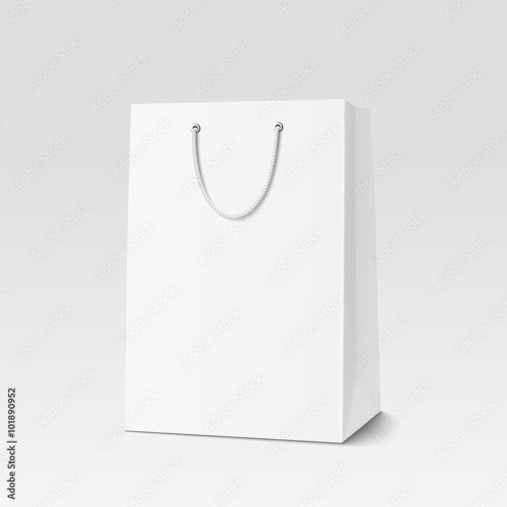 Empty Shopping Bag for advertising and branding Stock Vector | Adobe Stock