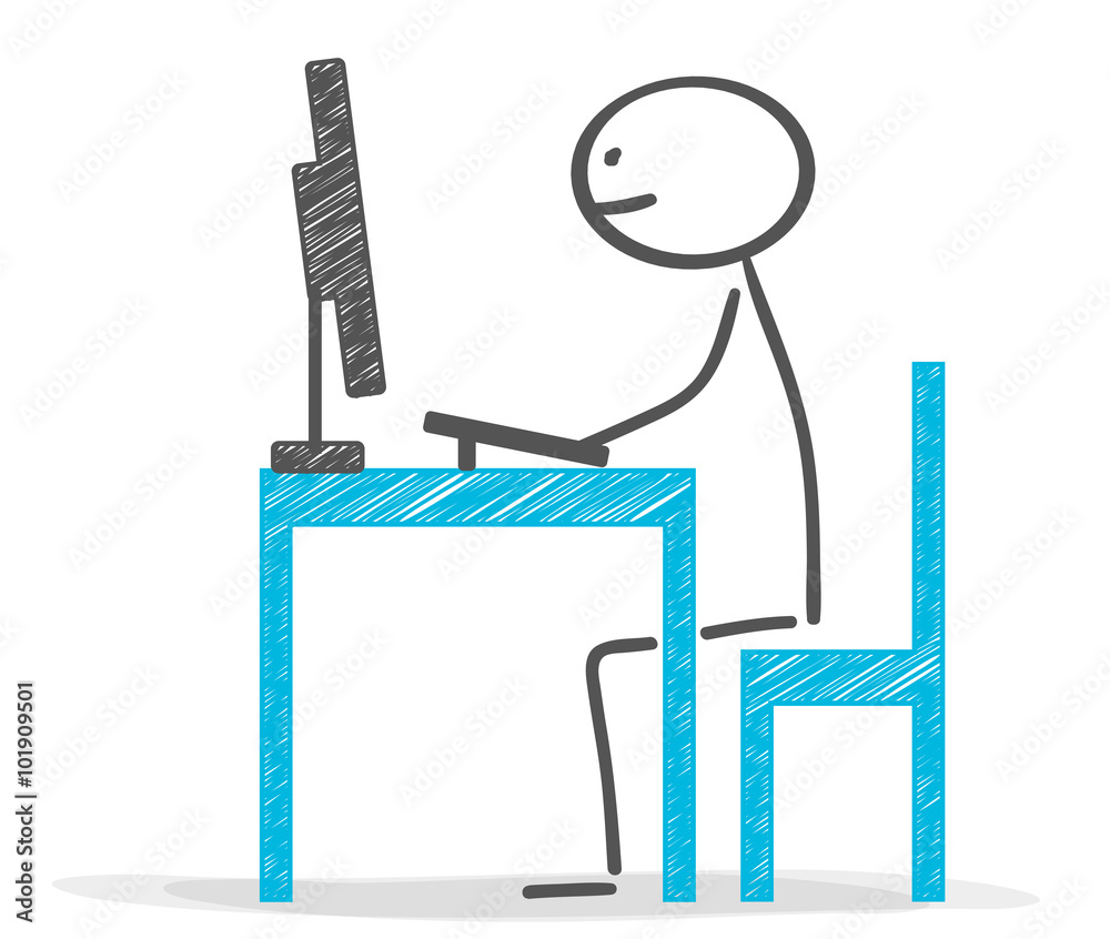 Stickman table Stock Vector | Adobe Stock