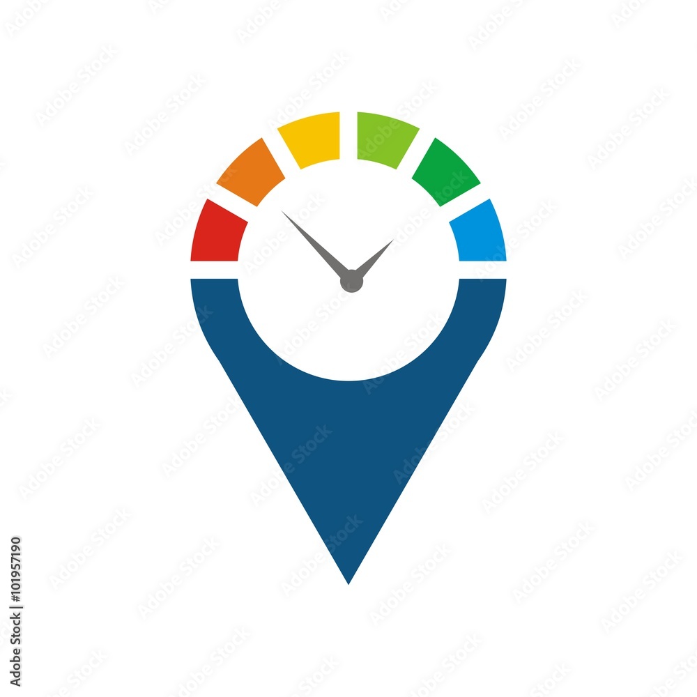 time map logo Stock Vector | Adobe Stock