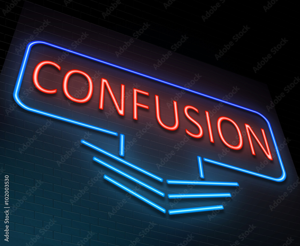 Confusion sign concept. Stock Illustration | Adobe Stock