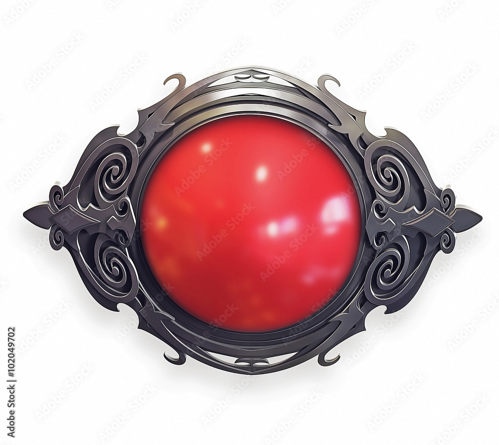 Ornamental baroque Emblem Stock Illustration | Adobe Stock