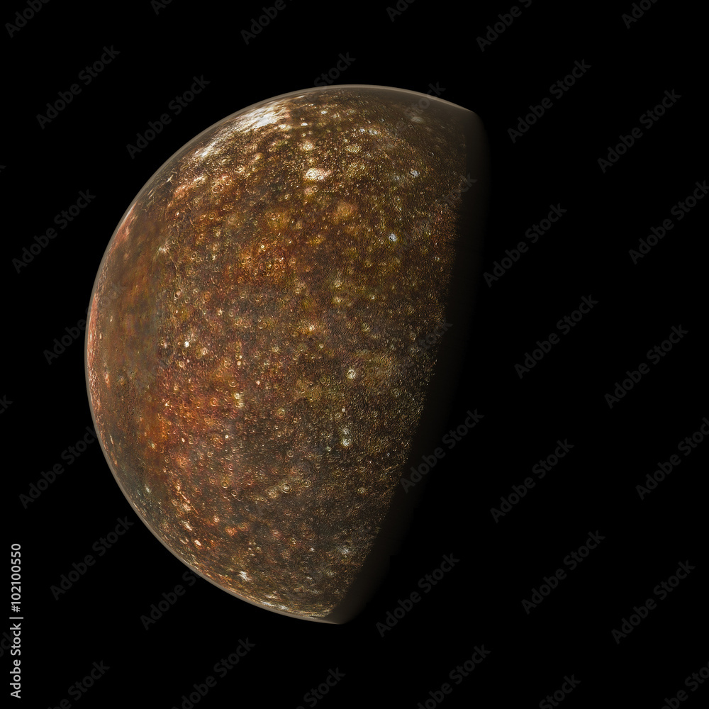 Calisto planet isolated Elements of this image furnished by Nasa Stock ...