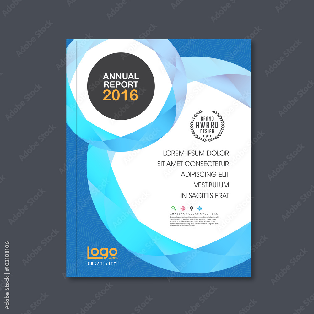 Abstract brochure or flyer design template. Book design, blank, print ...