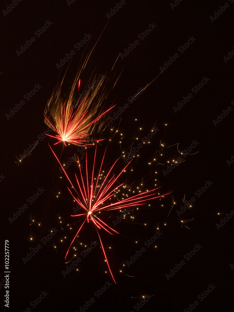 Two bright red flashes Stock Photo | Adobe Stock