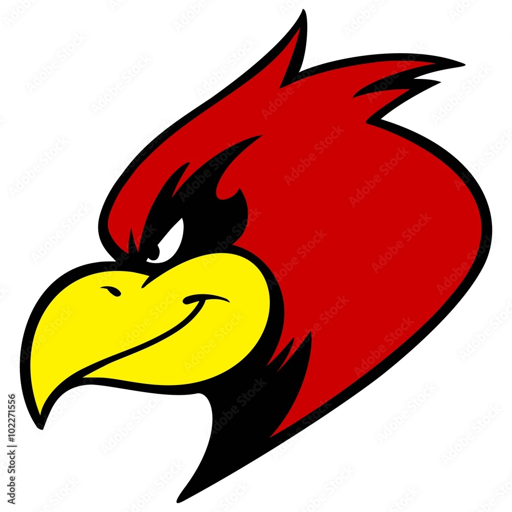 Cardinal Mascot Stock Vector | Adobe Stock