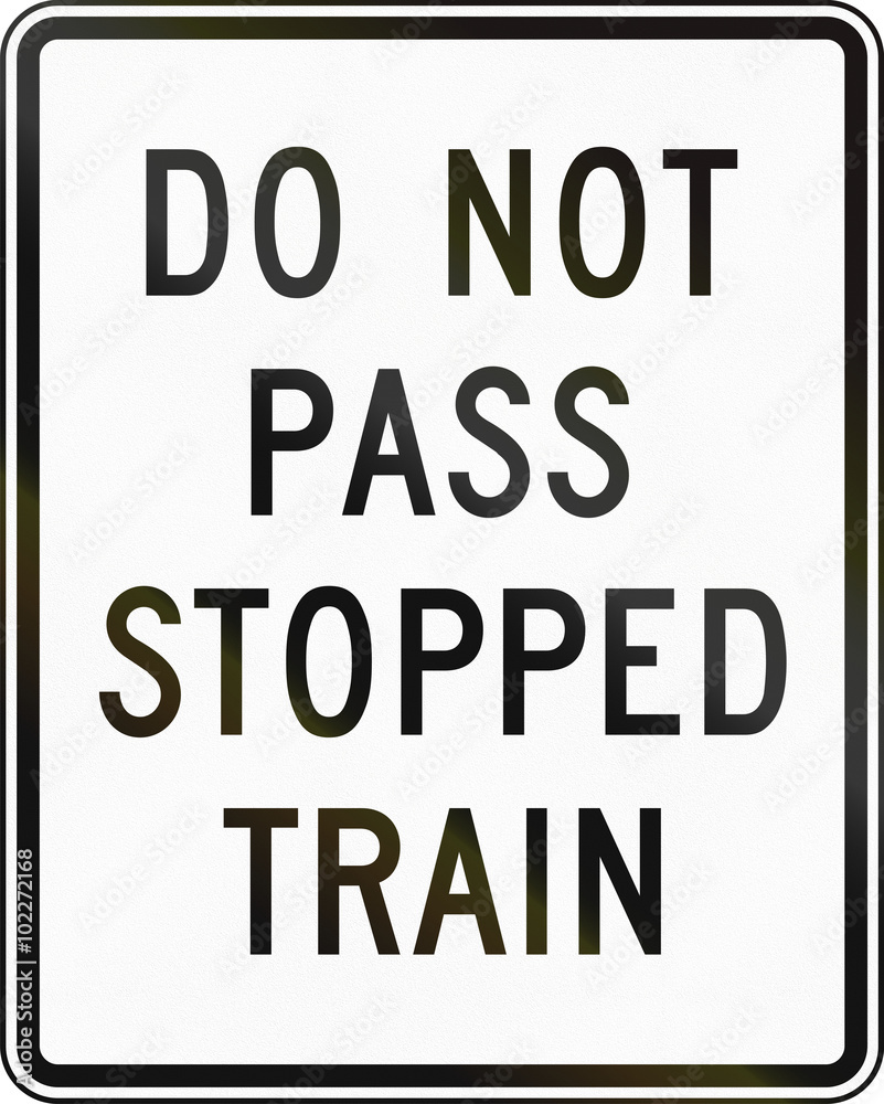 Do Not Pass Road Sign