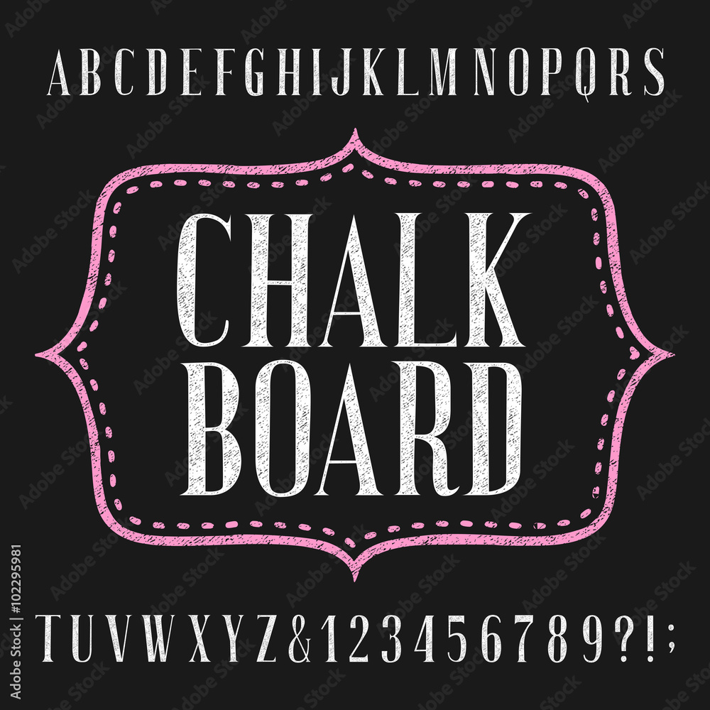 Hand Drawn Typography Chalk