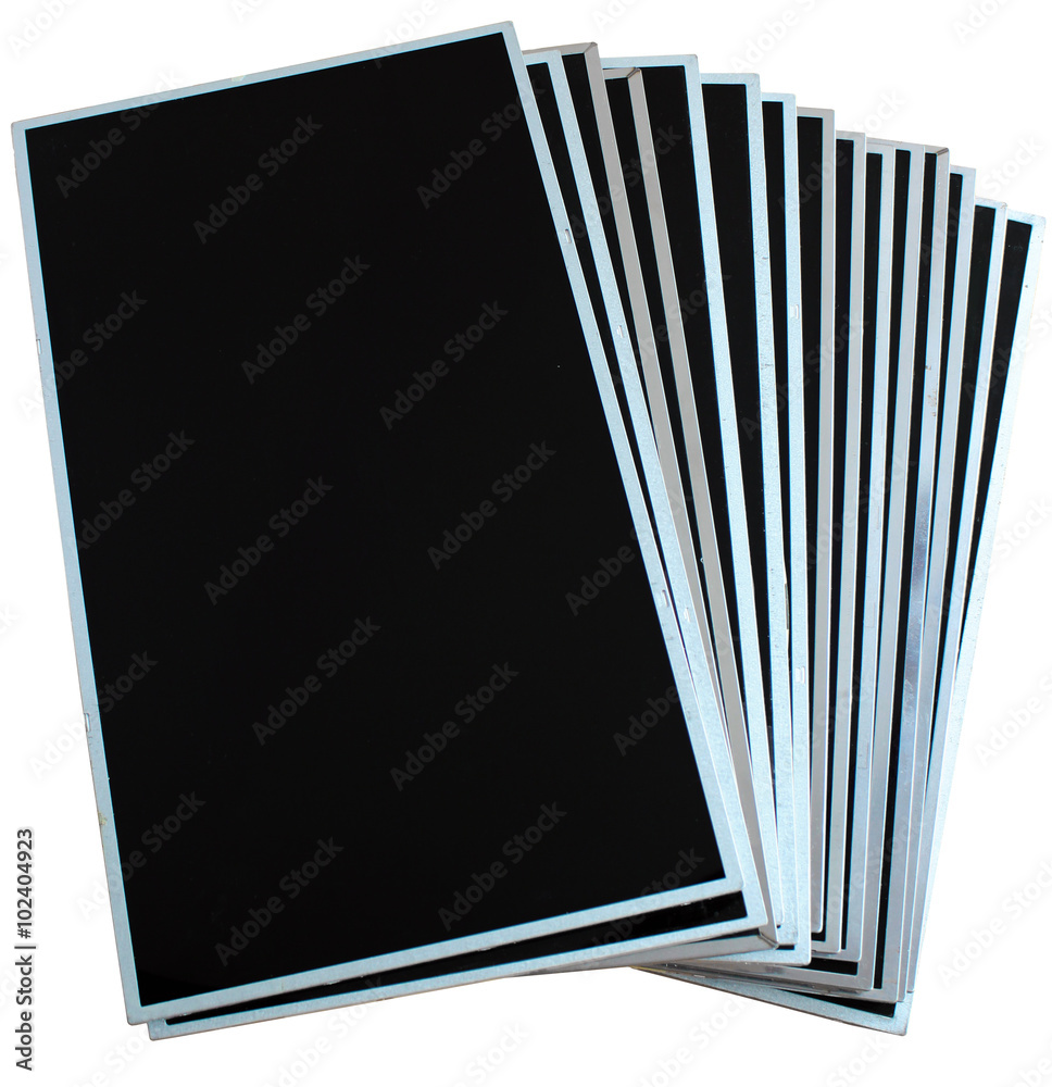 Stack of lcd and tft panels isolated on white background Stock Photo ...