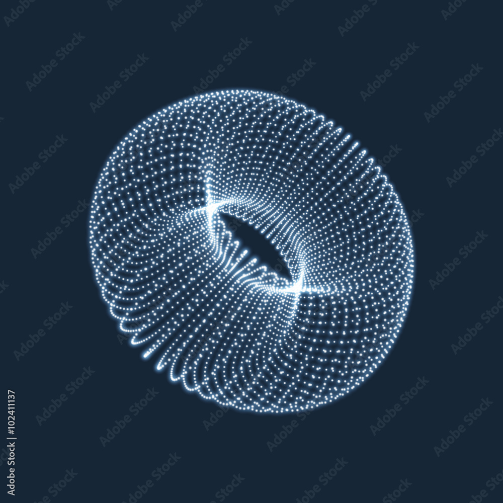 Torus The Torus Consisting Of Points Connection Structure Torus Shape Wireframe 3d Grid