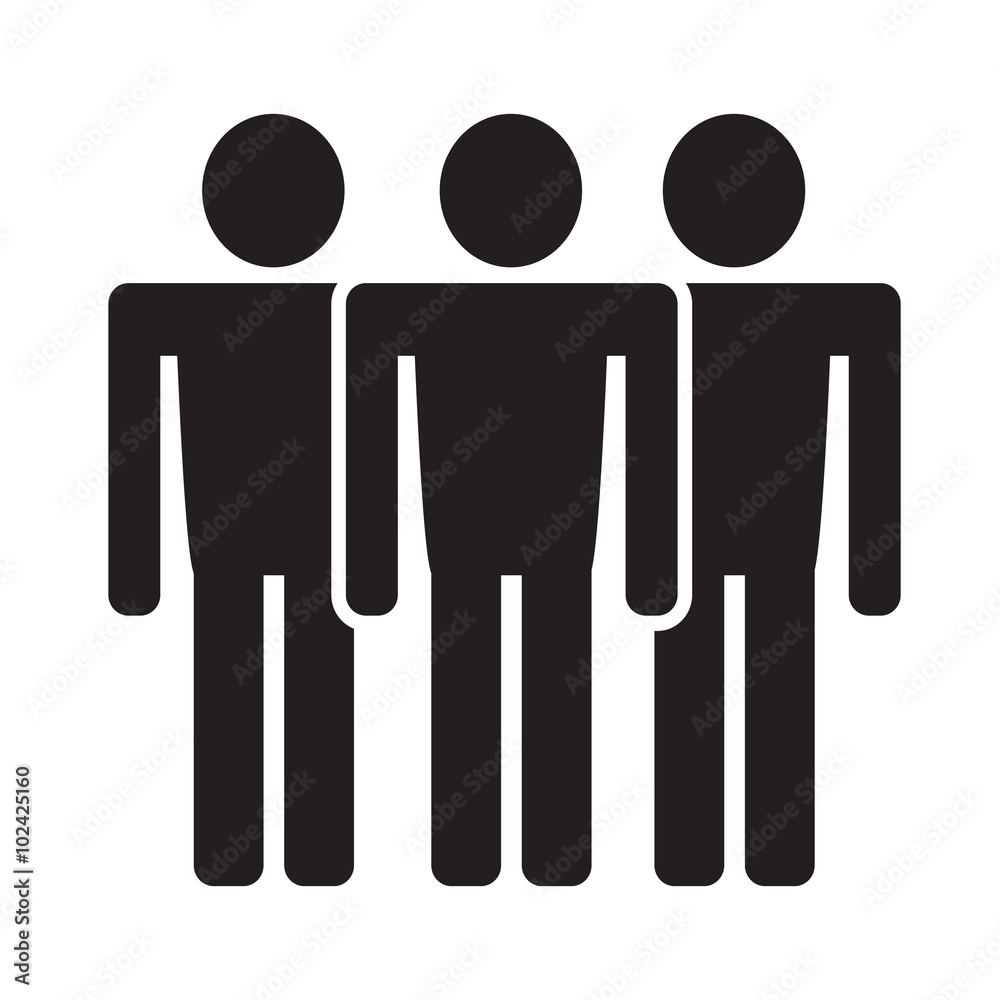 Population People Icon Illustration design Stock Vector | Adobe Stock