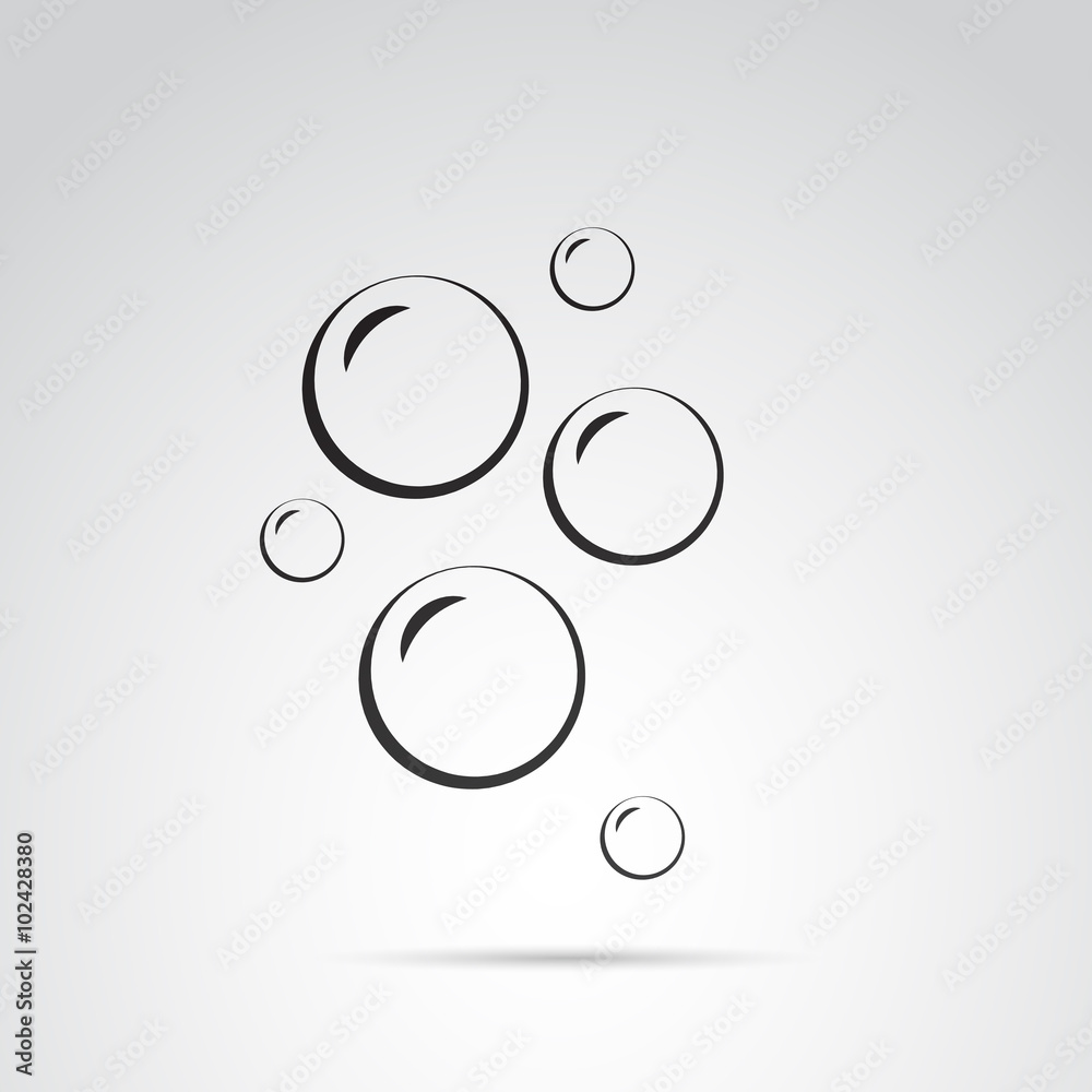 Bubble vector icon. Stock Vector | Adobe Stock