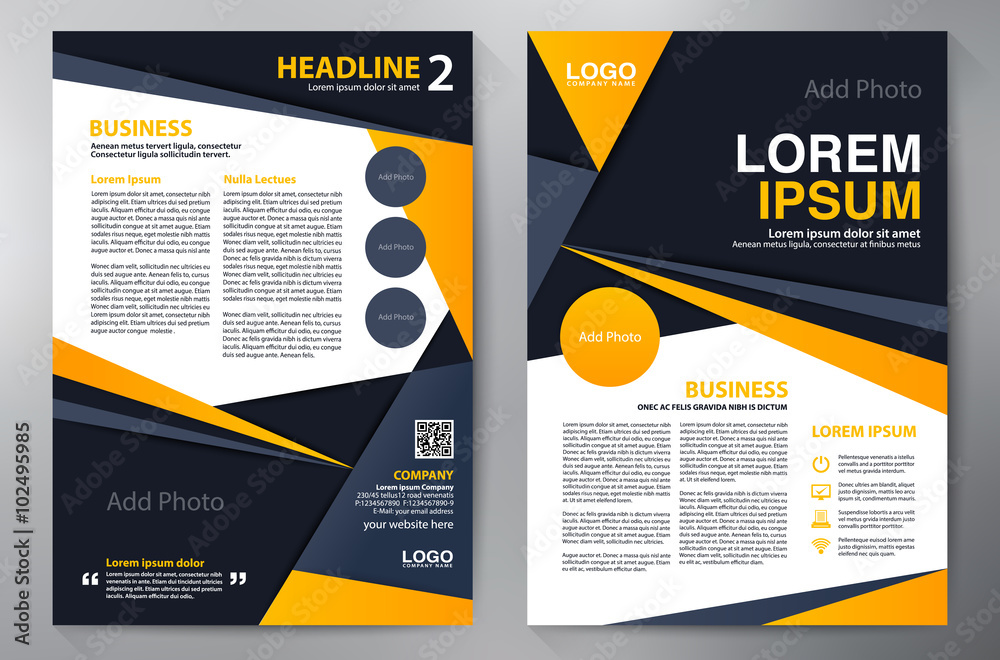 Brochure design a4 template. Stock Vector | Adobe Stock