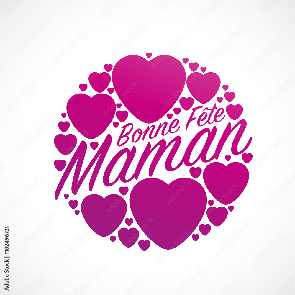 Vecteur Stock Bonne Fête Maman Adobe Stock