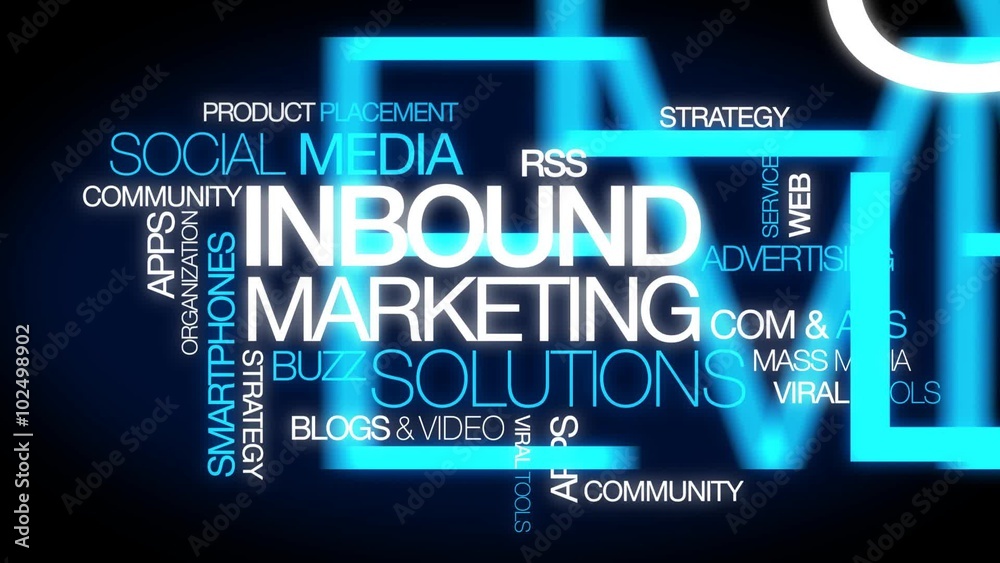 Inbound Marketing viral content advertising words tag cloud text ...