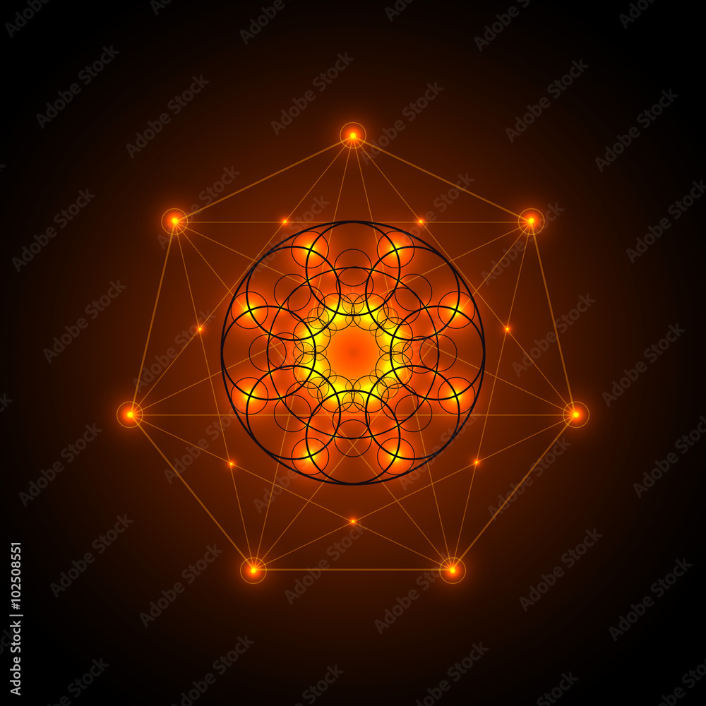Sacred Geometry. Vector Illustration Stock Vector | Adobe Stock