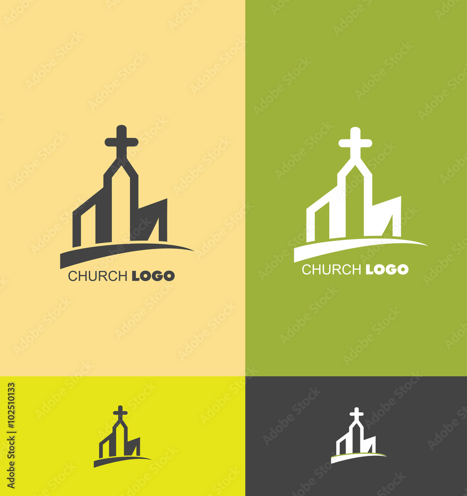 Church logo Stock Vector | Adobe Stock