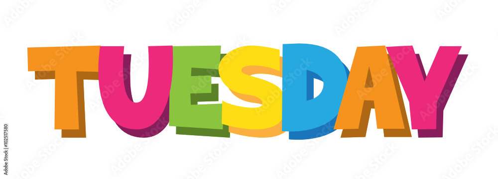 DAYS OF THE WEEK Icons (TUESDAY) Stock Vector | Adobe Stock