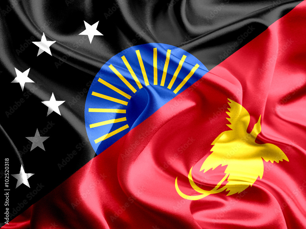 Flag of Sandaun Province, Papua New Guinea Stock Illustration | Adobe Stock